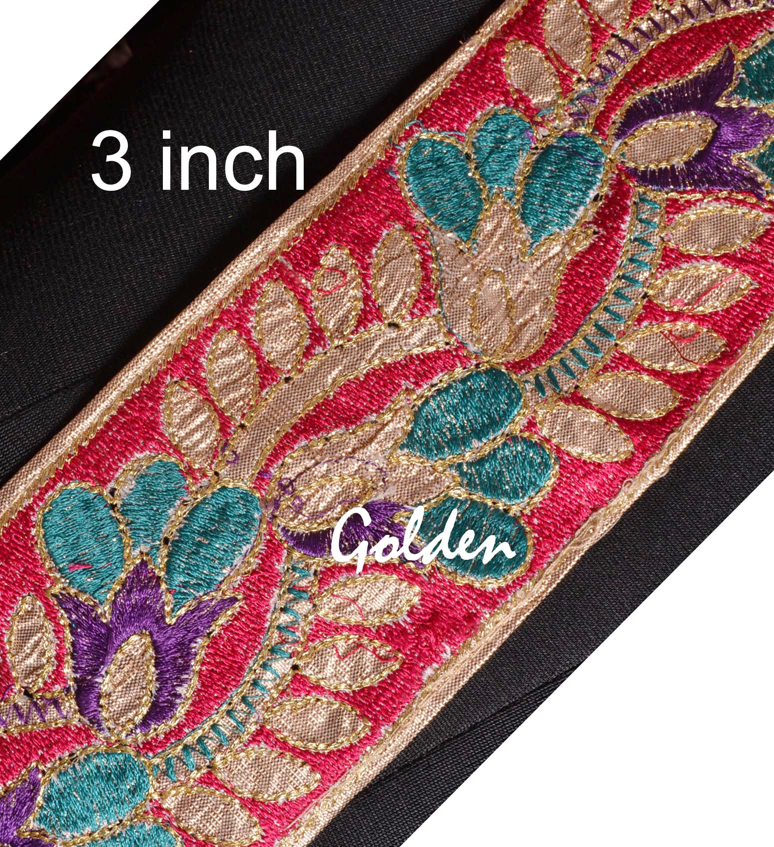 Golden Trims : Embroidered Laces | Beaded Necklines | Applique Trimmings